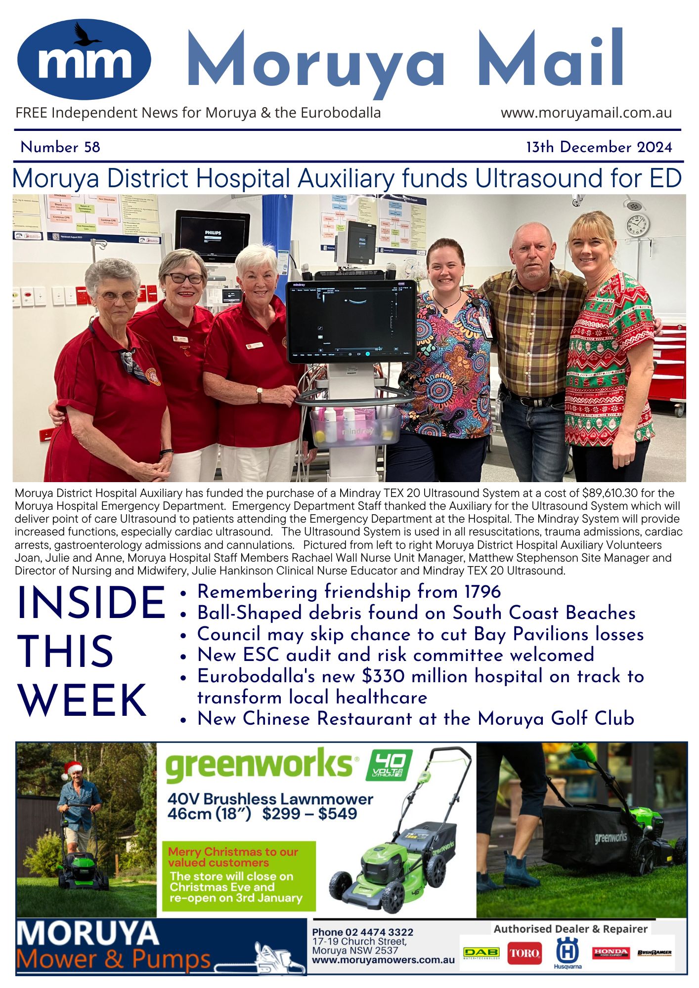 Moruya Mail local independent news and events for the Eurobodalla