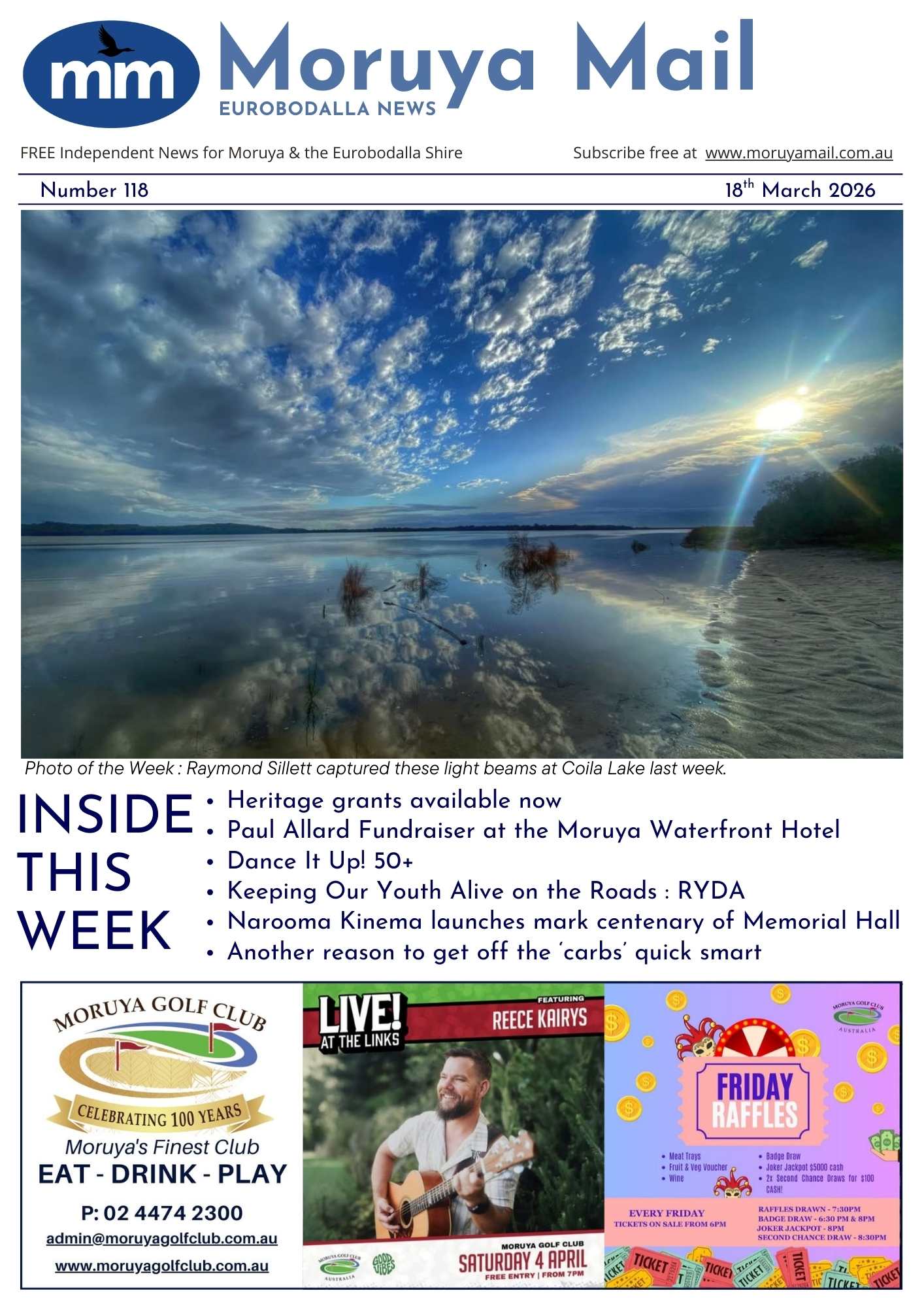 Moruya Mail local independent news and events for the Eurobodalla