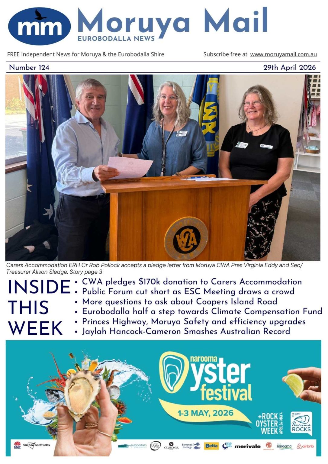 Moruya Mail local independent news and events for the Eurobodalla